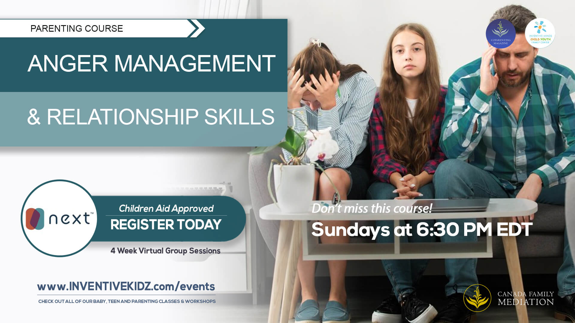Anger Management and Relationship Skills Parenting Course (Sunday's in ...
